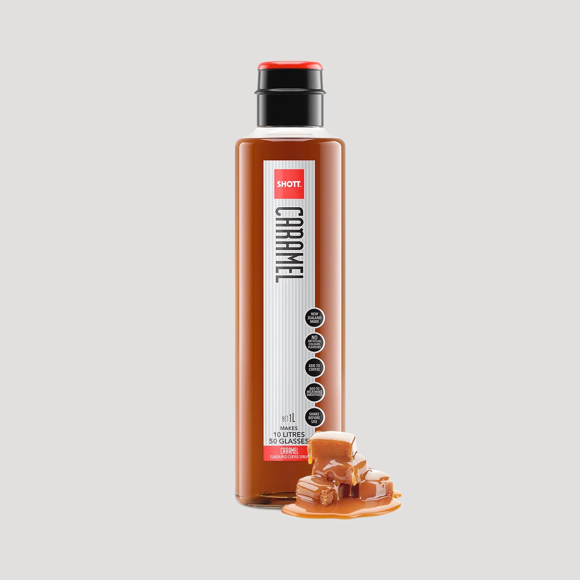 Shott Coffee Syrups – Caramel – Naked Barista